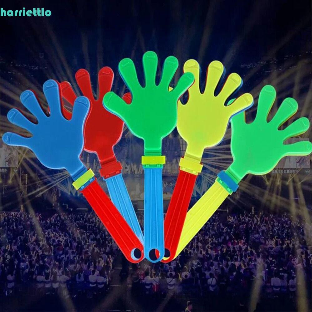 HARRIETTLO 10PCS Hand Clappers, สีสุ่มเชียร์อัพ Clpping, อุปกรณ์ประกอบ ...