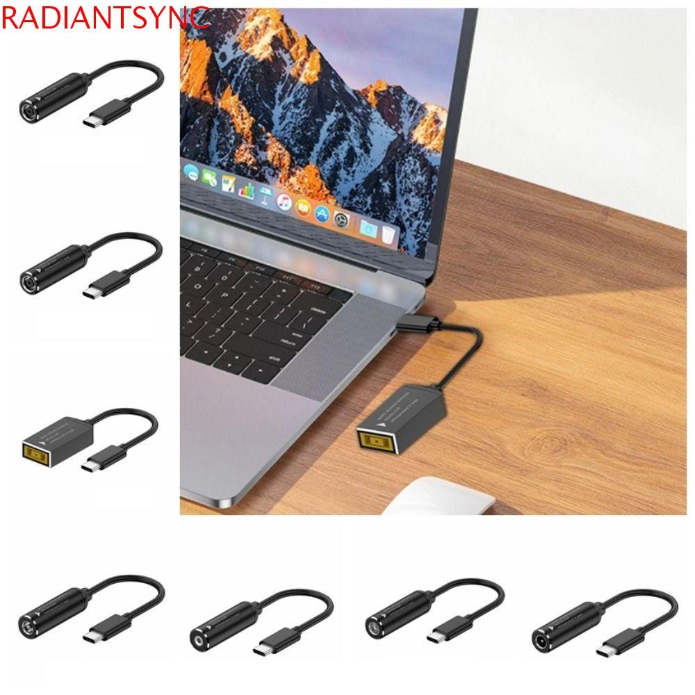 RADIANTSYNC DC ถึง Type-C สายชาร์จ, PD เอาต์พุต DC อินพุต Type-C ถึง DC แจ็คสายชาร์จ, Plug and ...