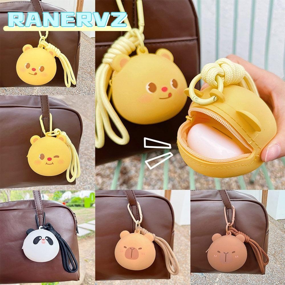 IVEYOUNG กระเป๋าซิลิโคนแบบ Capybara Panda สำหรับเหรียญและหูฟัง กันน้ำ ...