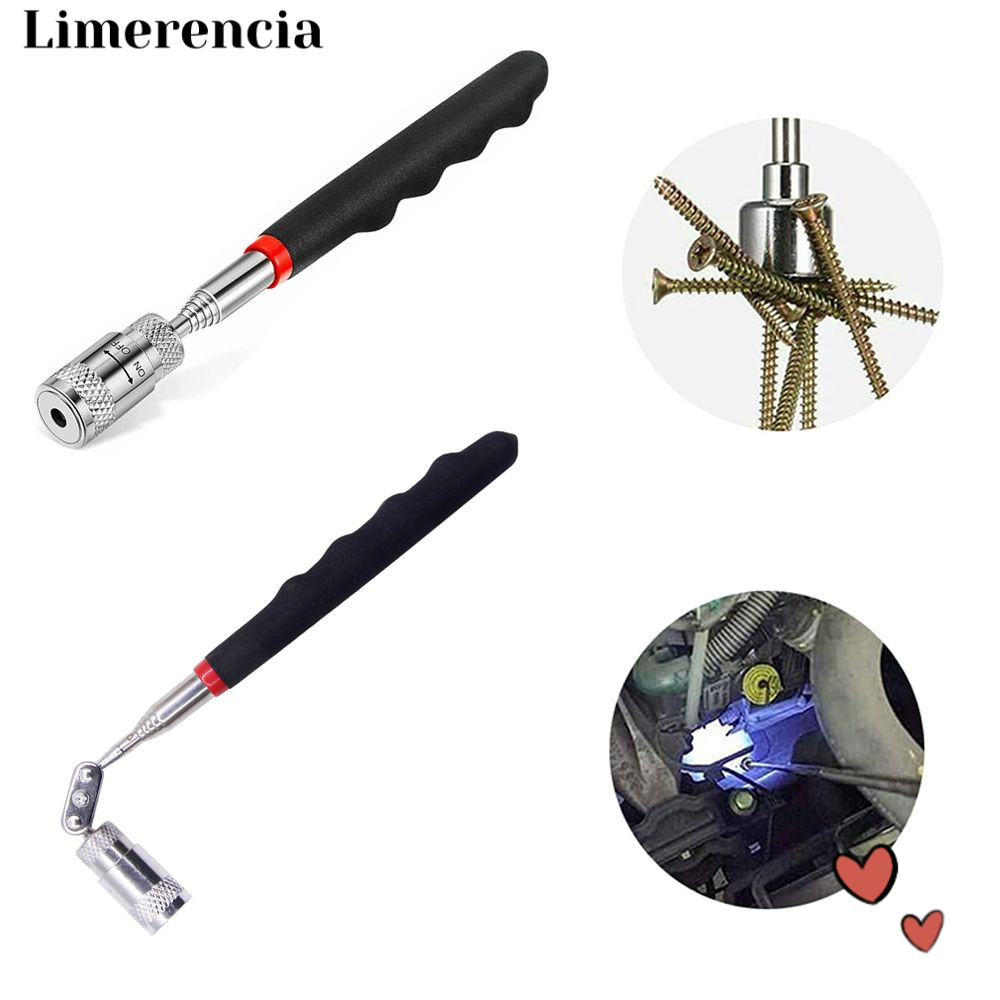IFFINE ปากกายาว Telescopic Magnet Stick,พร้อมไฟ LED Anti Slip Handle ...
