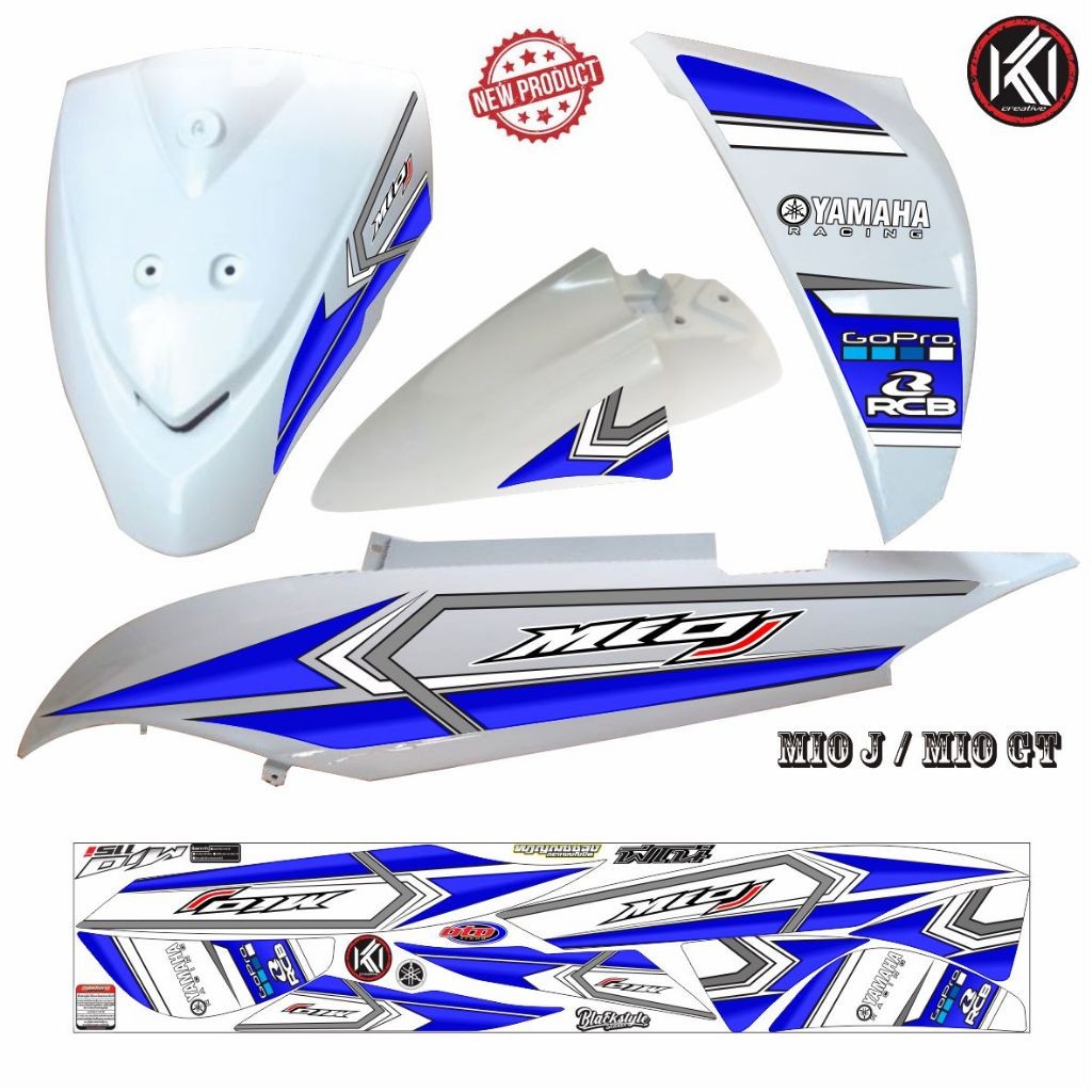 STRIPING STICKER MOTORCYCLE MIO GT / MIO JNEW SIMPLE และยกระดับใหม่ ...