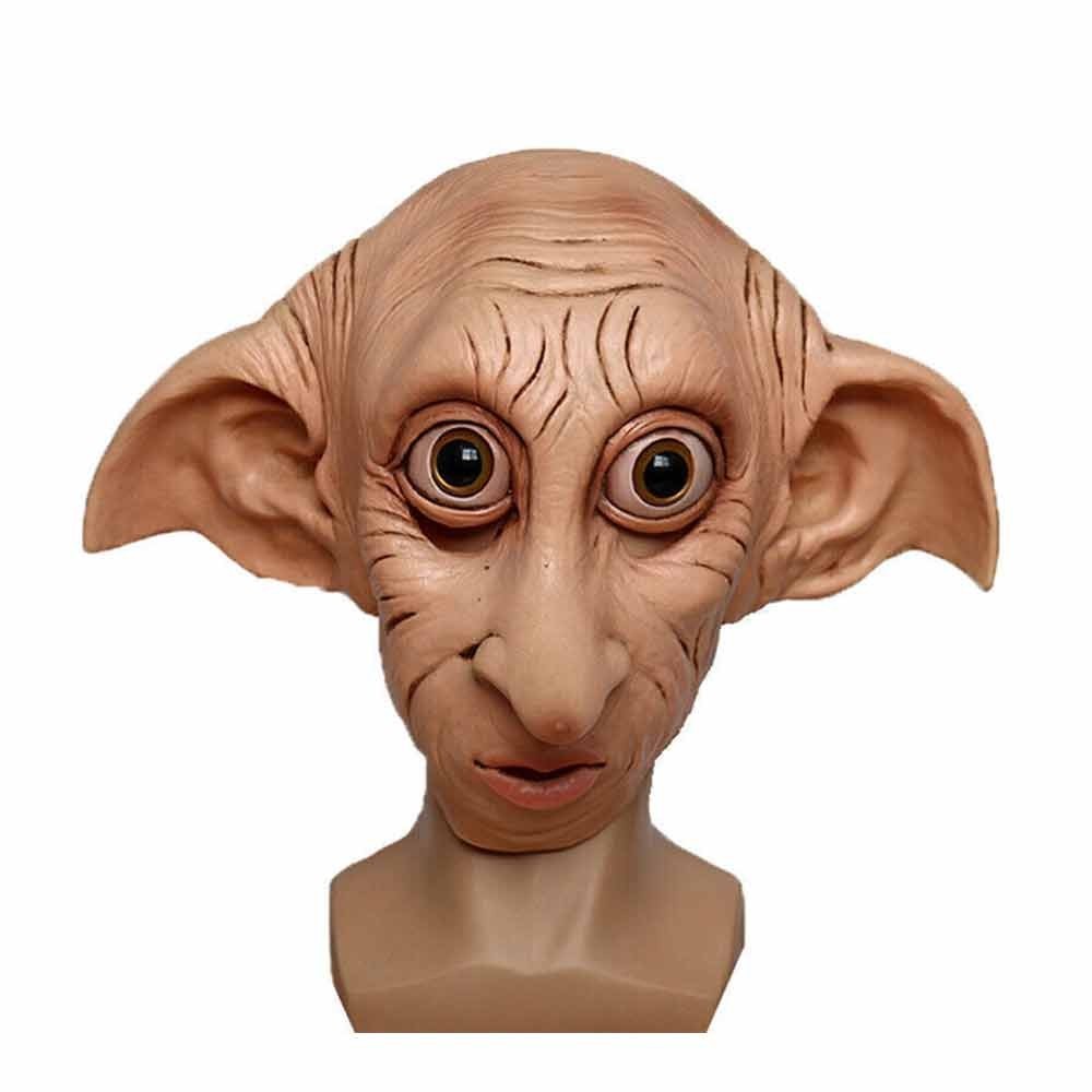 Masquerade Halloween Latex Funny Dobby mask Cosplay Carnival Party ...