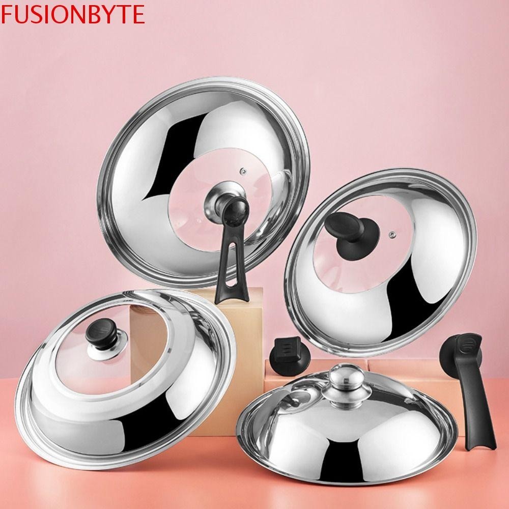 Fusionbyte สแตนเลสที่มองเห็นได้ฝาหม้อ, 28/30/32/34/36/38 ซม.ฝาครอบกระทะสากล, ฝาครอบ Skillet ...