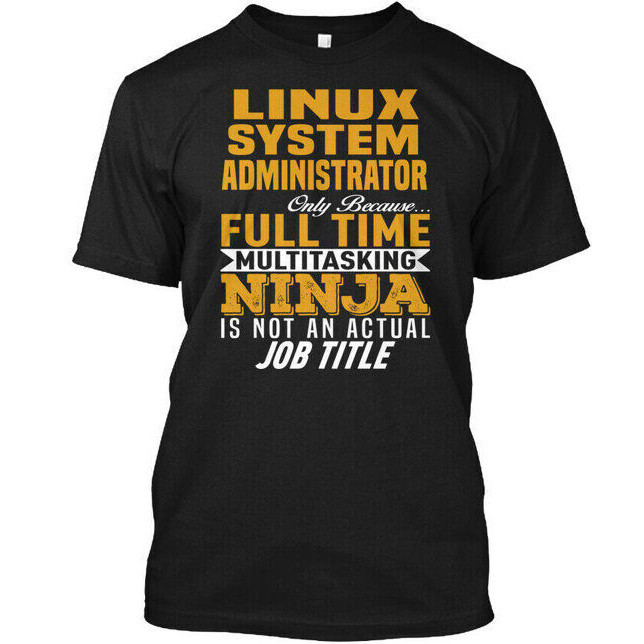 Linux System Administrator เฉพาะเสื้อยืด เพราะเต็ม | Shopee Thailand