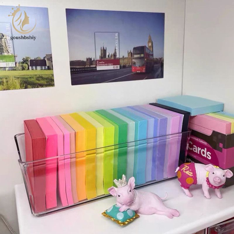 [goushbshiy] Note Papers Box Note Pads Container Desktop Notepad Holder ...