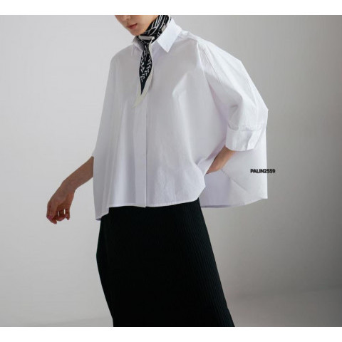 S396 - เสื้อผ้าฝ้ายคอปก แขนสั้น สวย โอเวอร์ไซส์ | Shopee Thailand