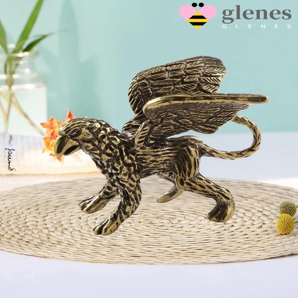 Glenes ทองเหลือง Griffin ตุ๊กตา, Handmade Vintage Mini Griffin ...
