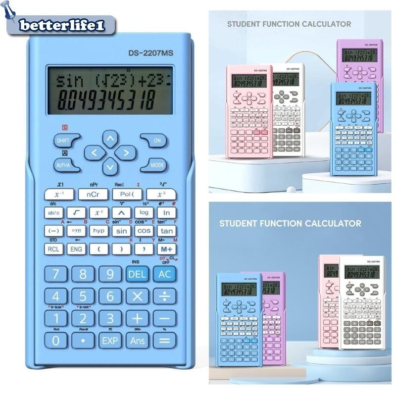 Btm เครื่องคิดเลขทางวิทยาศาสตร์ แบบสองเส้น ฟังก์ชั่นนักเรียน บาง ...