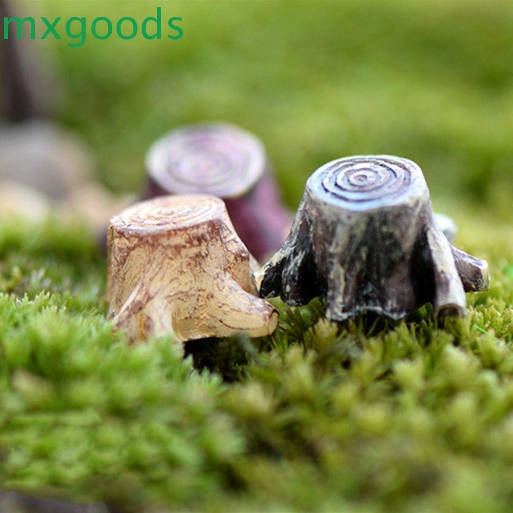 Mxgoods 5 ชิ้น Figurines Pastoral เรซิ่นตกแต่งบ้าน Moss Terrariums Tree ...