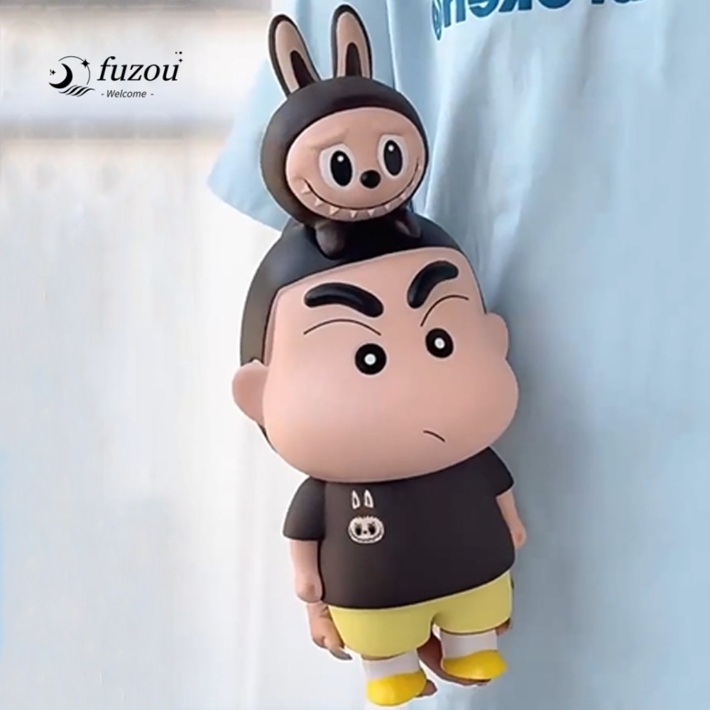 Fuzou Labubu Crayon Shin-Chan รูป, PVC ตุ๊กตาอะนิเมะ Labubu Crayon Shin ...