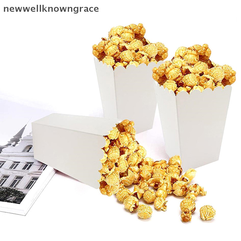 Nwth 10 ชิ้น Popcorn Snack Box ภาชนะใส่ขนมแบบใช้แล้วทิ้งกระดาษกล่องไก่ ...