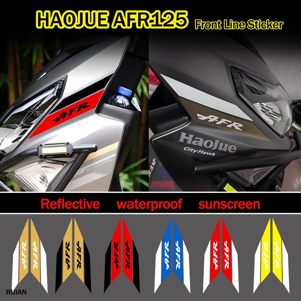 ใช้ได้กับ Huojue AFR125 Front End Modification Decals การปรับเปลี่ยน ...