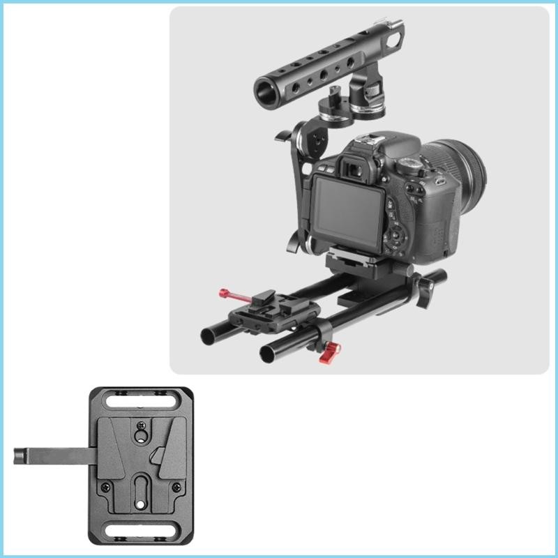 Ezr V Mount Plate โลหะ V ล็อคแผ่นยึด Fit กล้อง Rig Cage Quick Release V ...