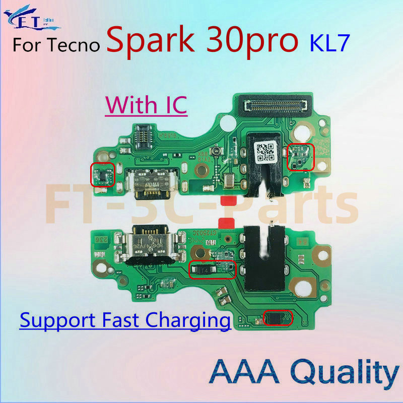 สําหรับ Tecno Spark 30 pro KL7 ชาร์จ USB แท่นชาร์จพอร์ตซ็อกเก็ตปลั๊ก ...