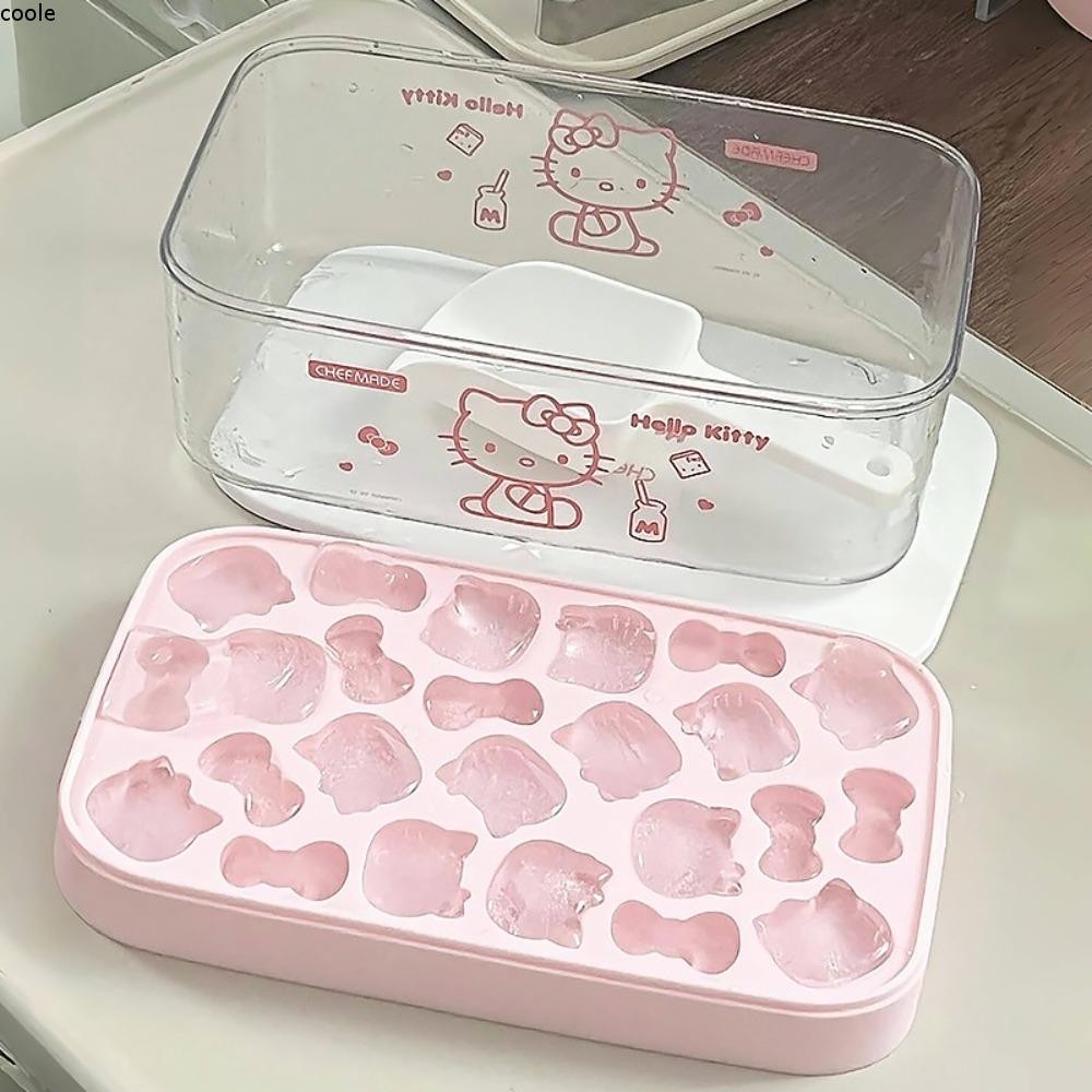 COOLE ชุดซิลิโคน Moulds, วัสดุซิลิโคน ICE CUBE แม่พิมพ์ Hello Kitty ICE ...