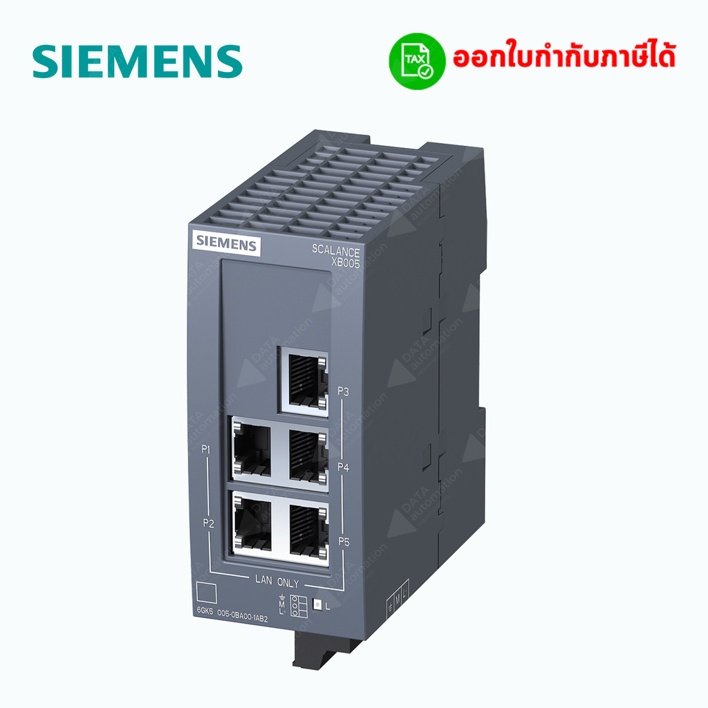 Siemens SCALANCE XB005 Unmanaged Industrial Ethernet Switch -5 Port ...