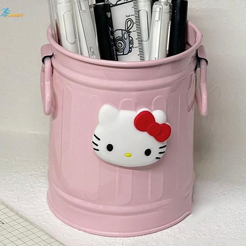 NDY น่ารัก Sanrio Hello Kitty ที่ใส่ปากกาการ์ตูนอุปกรณ์เดสก์ท็อป Kawaii เครื่องเขียนแปรงแต่งหน้า ...
