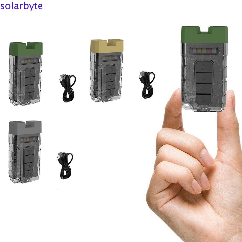 ไฟฉายพวงกุญแจ SolarByte ชาร์จ Type-C มีคลิปสำหรับหมวก แม่เหล็ก น้ำหนักเบา ใช้งานกลางแจ้งได้สะดวก ...