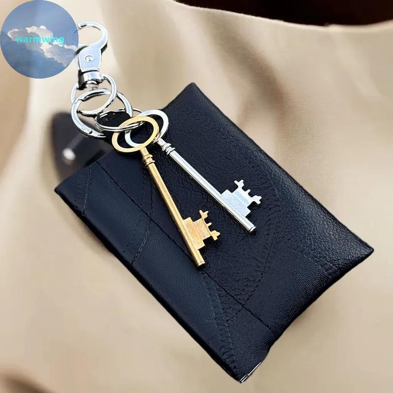 Warmwing Retro Punk กระเป๋าใส่เหรียญพวงกุญแจ Mini PU หนังแบบพกพาผู้ถือบัตรจี้เครื่องประดับ ...