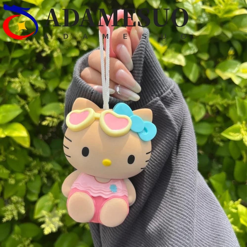 ADAMESUO KT แมวจี้, Kawaii เปลี่ยนสีตุ๊กตาการ์ตูน Key แหวน,หวานสร้างสรรค์เรซิ่นตลก Tanded KT ...