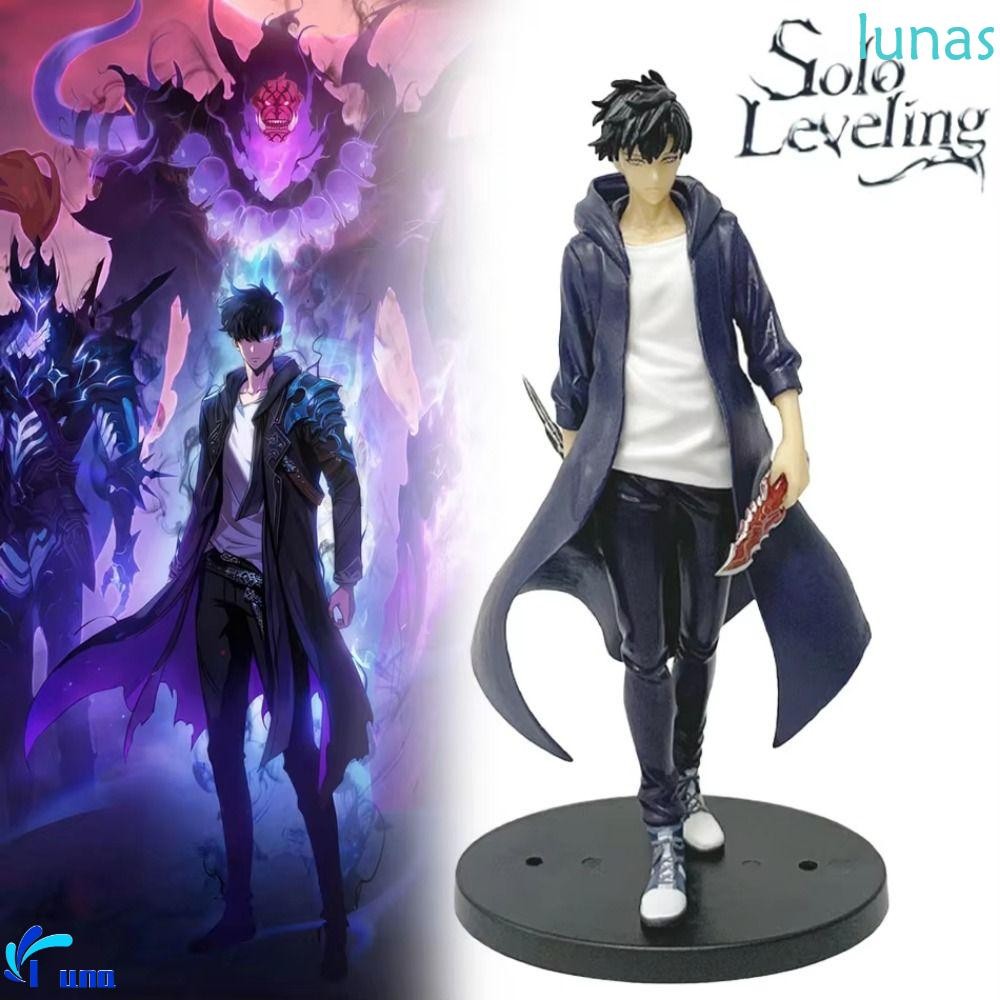 LUNASOL Solo Leveling Figure, Anime Merchanting Posture Sung Jinwoo ...