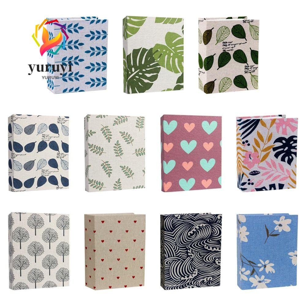 อัลบั้มภาพ YURUYI, 4x6 รูปภาพ DIY Writable อัลบั้มสมุดภาพขนาดเล็ก, ปกผ้าลินิน 100 กระเป๋าอัลบั้ม ...