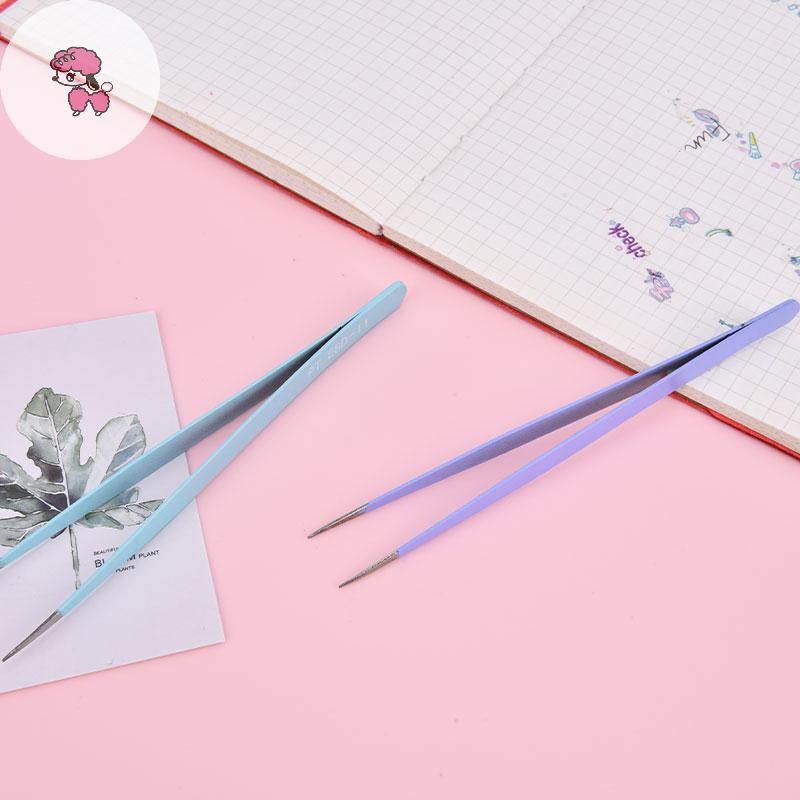 GRL แหนบสแตนเลสเทปสติกเกอร์เครื่องมือ Journal Gadgets แหนบแบบพกพา TH ...