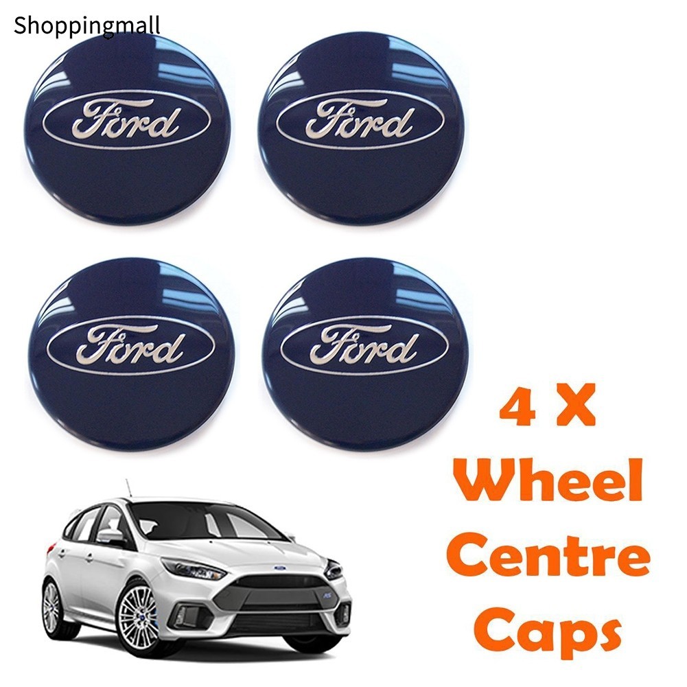 [BETL]ชุด 4 x BLUE 54 มม.ล้อแม็กCentre Caps สําหรับ FORD Focus Mondeo ...