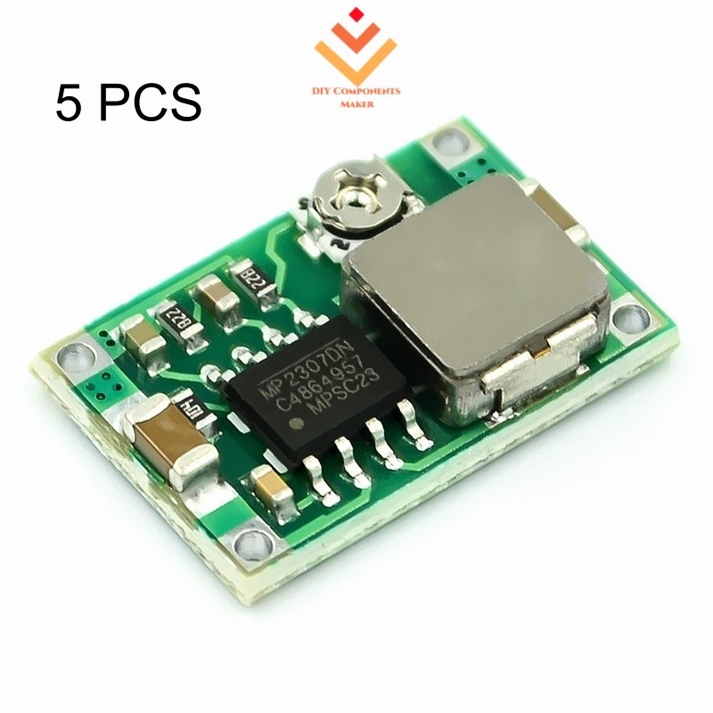 5 ชิ้น Mini 360 DC-DC Buck Converter ขั้นตอนลงโมดูล LM2596 รถ 4.75V-23V ถึง 1V-17V | Shopee Thailand