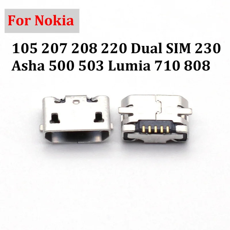 5-50 ชิ้น Dock Micro Plug USB ชาร์จ Charger Pin Dock พอร์ตสําหรับ Nokia ...