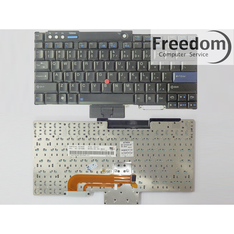 คีย์บอร์ด IBM Lenovo THINKPAD T60 T61 R60 R61 R400 R500 T400 T500 W500 ...