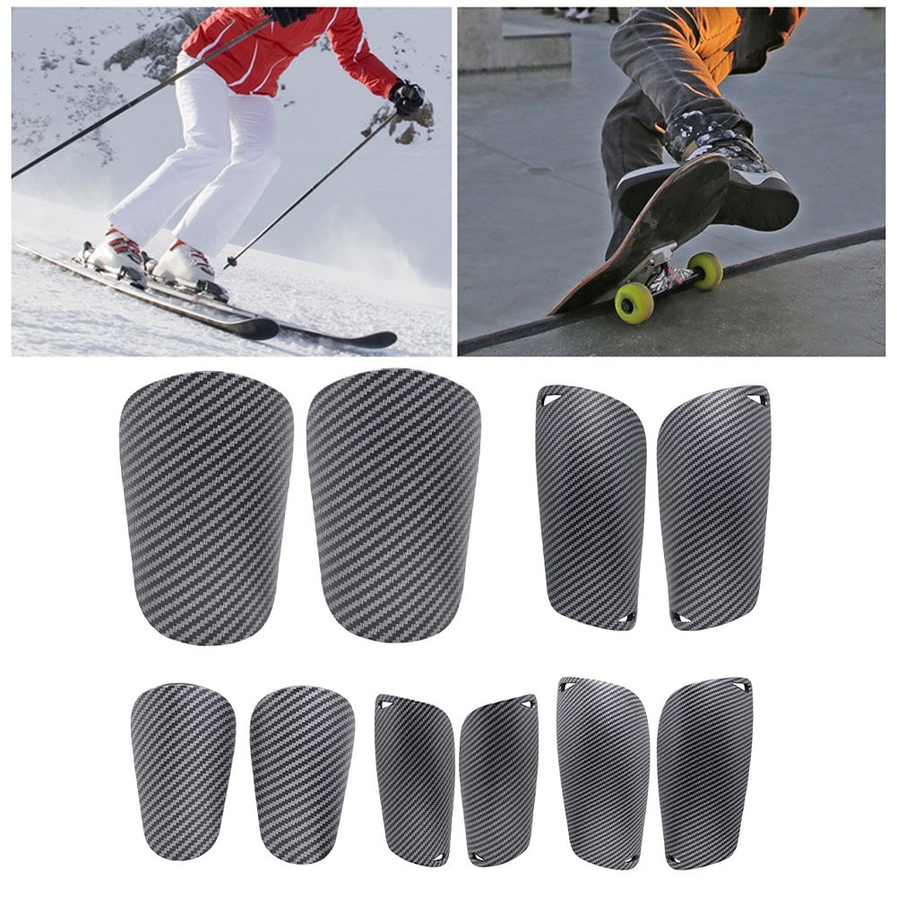 VARSTR-THImitate คาร์บอนไฟเบอร์ Shin Guards Foot Guards ฟุตบอลกีฬา ...