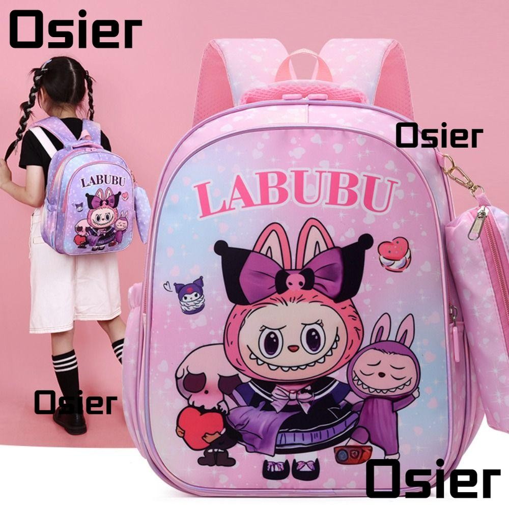Osier1 Labubu Backpack, Cartoon POP MART กระเป๋านักเรียนเด็กความจุขนาด ...