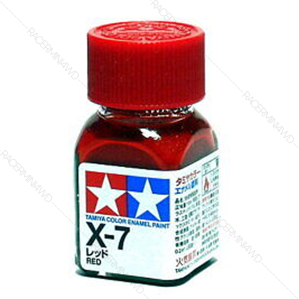 TAMIYA 80007 Enamel Paint X-7 Red (Gloss,10ml) สีอีนาเมลทามิย่าแท้ ...