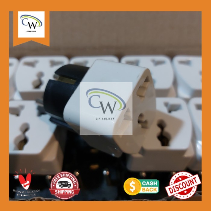 Over UNIVERSAL Plug BROCO CONVERTER ปลั๊ก 3 ฟุต เป็น 2 ฟุต | Shopee ...