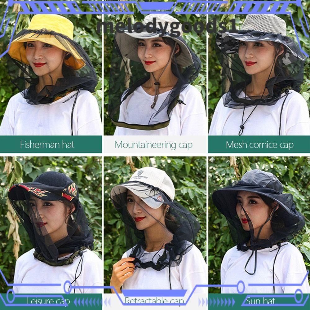 Melodygoods1 หมวกกันยุง Sun หมวก Repellent Protection Bee Bug แมลง Bee ...