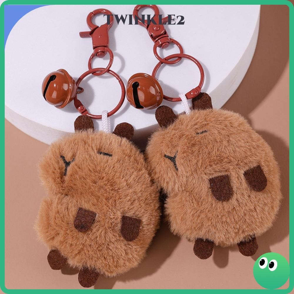 Twinkle Capybara พวงกุญแจ, แขวนเครื่องประดับ Make a Sound Capybara Key Holder, ของขวัญ PP Cotton ...
