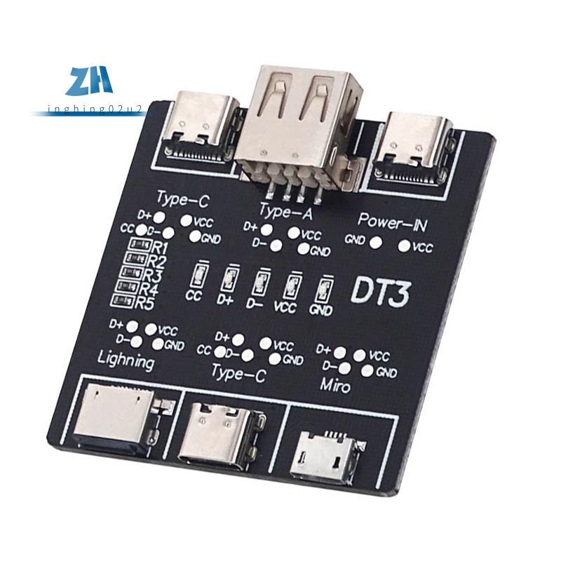 Usb Data Line Detection Board สวิตช์ลัดวงจรบอร์ดตรวจจับ DT3 เครื่องทดสอบสายเคเบิล USB สําหรับ ...