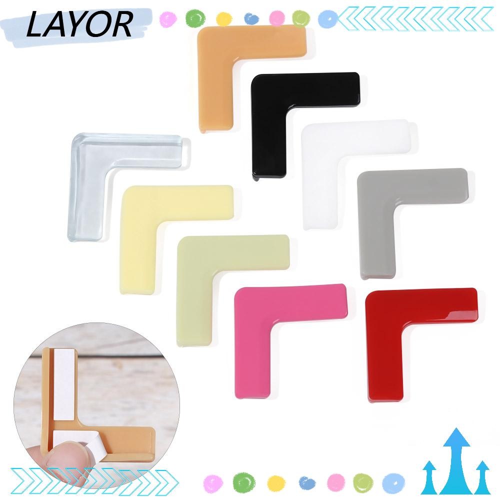 LAYOR 4 ชิ้นป้องกันขอบเด็กนุ่มเด็กความปลอดภัยป้องกันศีรษะความปลอดภัย ...