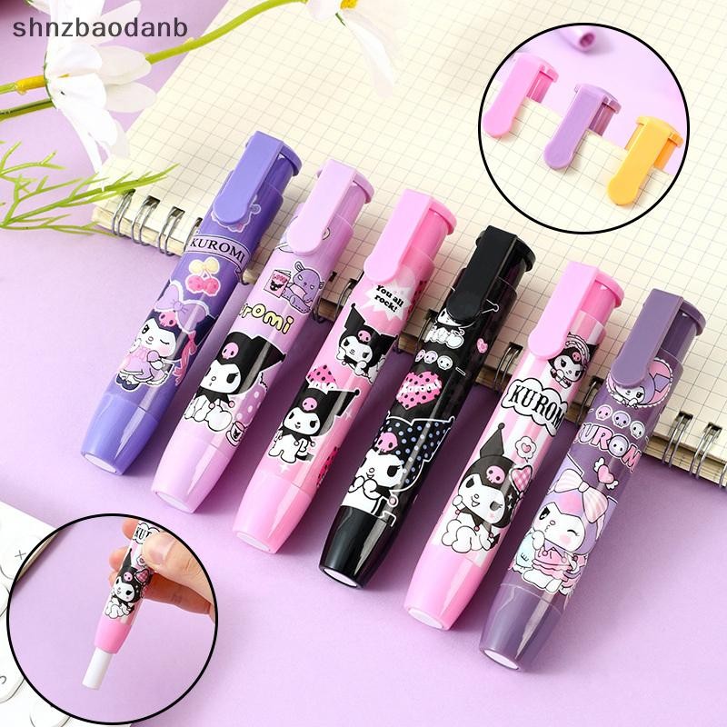 [shnzbaodanb] Creative Sanrio กดยางลบอะนิเมะ Kuromi Melody Cinnamoroll การ์ตูน Kawaii เครื่อง ...