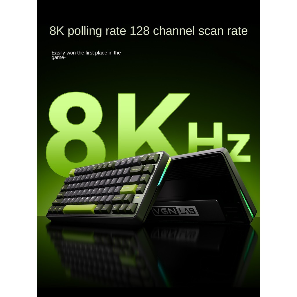 VGN Neon 75 ปะเก็น Hot-swappable RGB 8K คีย์บอร์ดสวิตช์แม่เหล็ก ...