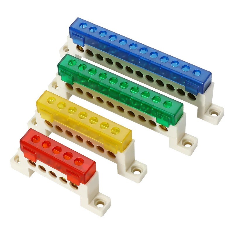 Zero Wire Terminal แถว 3/4/6/7/8/10/12/15 Hole Distribution Box Busbar ...