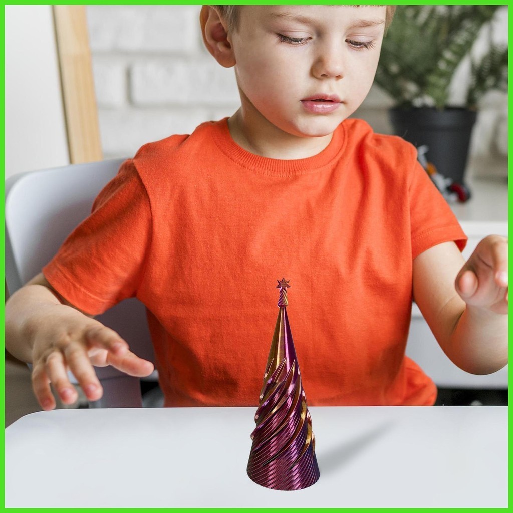 Pyramid 3D พิมพ์ Helix สกรู Fidget ของเล่นพีระมิด Passthrough ...