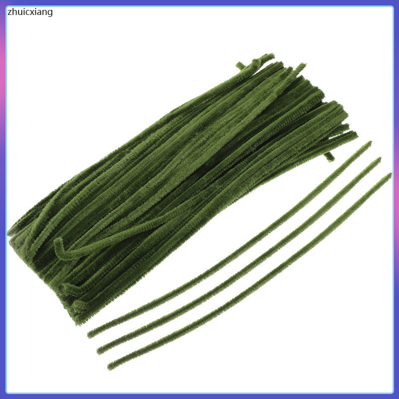 วัสดุทํามือ 200 ชิ้น Twisting Stick Craft Chenille ทําความสะอาดท่อ ...