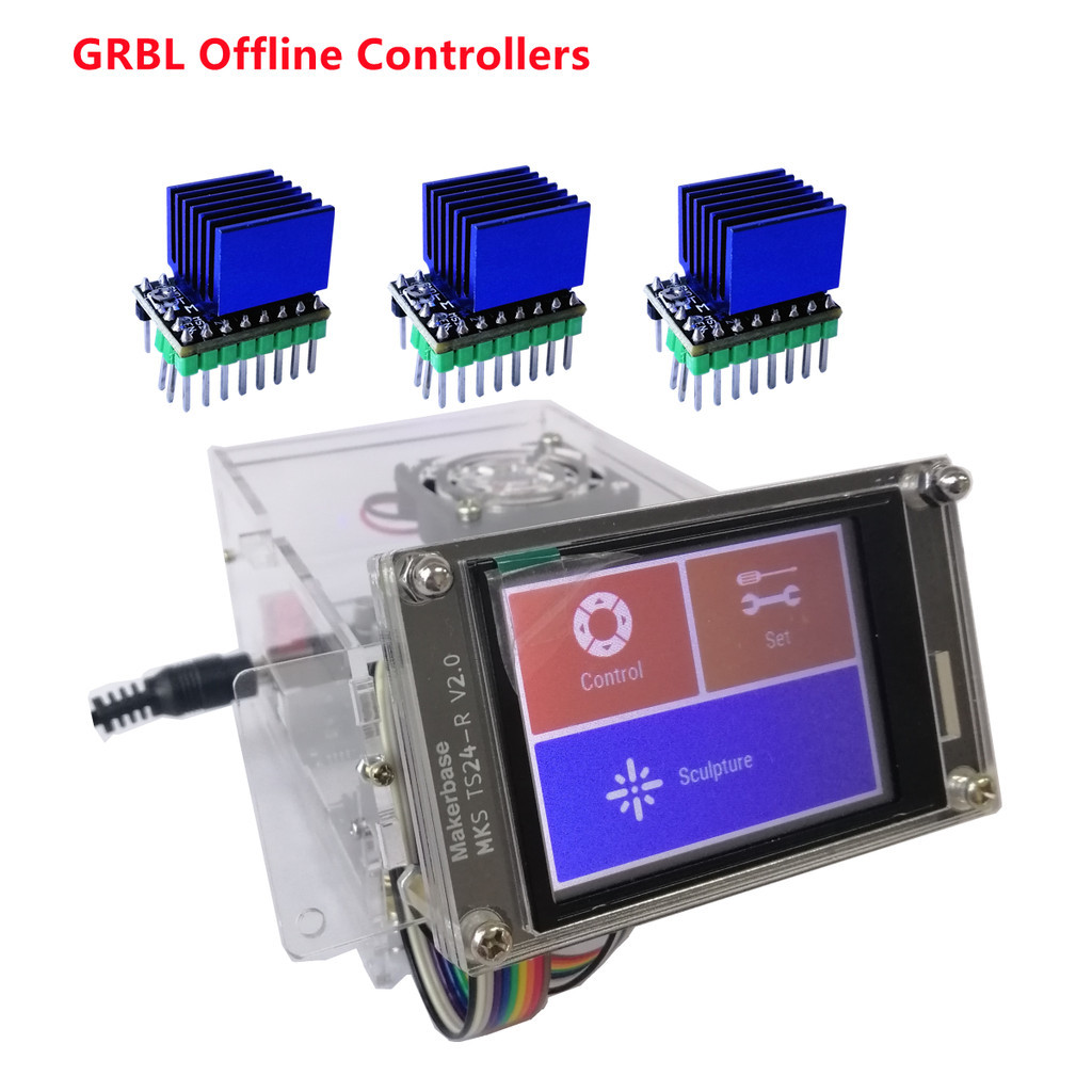 32bit CNC offline controller MKS DLC32 TS24-R touch screen CNC3018 3020 ...