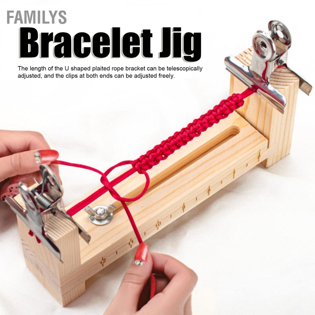 FamilyS สร้อยข้อมือไม้ JIG U รูปร่าง CLEAR Scale สร้อยข้อมือ Kit DIY ...