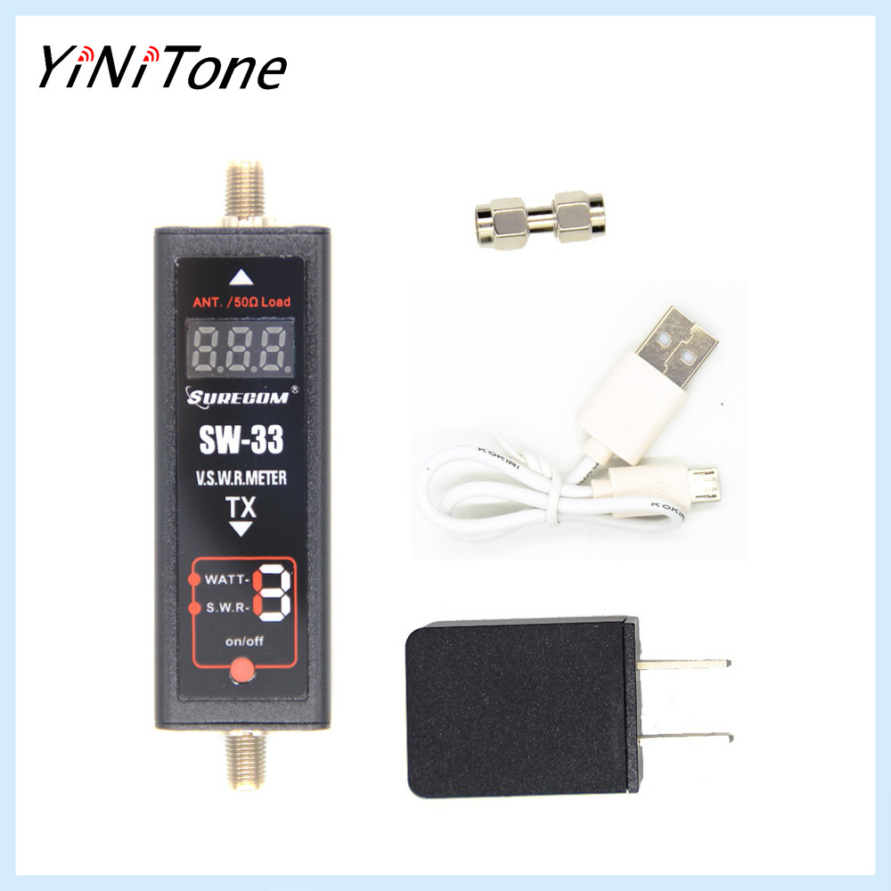 Surecom SW-33 เสาอากาศวิทยุแฮมมือถือ 100W VHF/UHF 125-525 MHz Mini RF ...