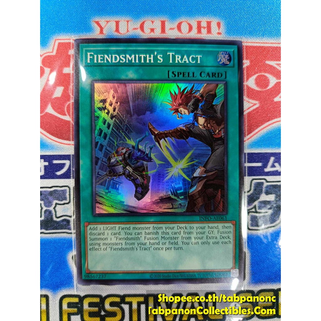 INFO-AE061 Fiendsmith's Tract - Super Rare | Shopee Thailand
