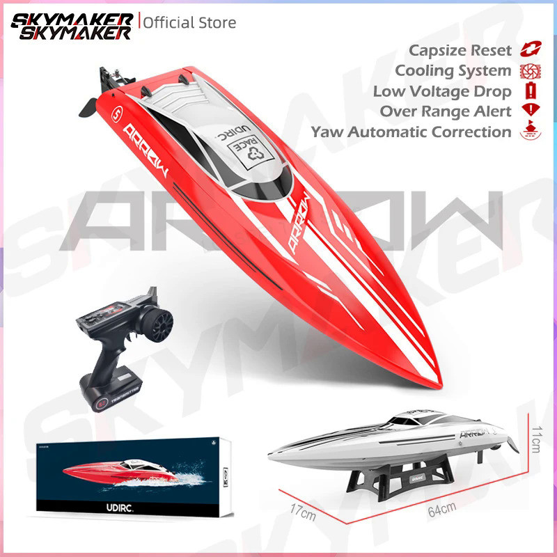 RC Boat High Speed 50km/h UDiRC UDI005 Waterproof 2.4GHz Radio Control ...