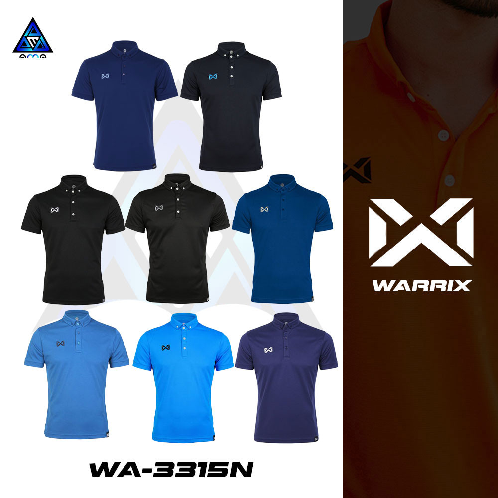 **ลดแล้วลดอีก30%** WARRIX รุ่น CLASSIC รหัส WA-3315N วาริกซ์ เสื้อโปโลชายและหญิง ชุด 5 ของแท้100 ...
